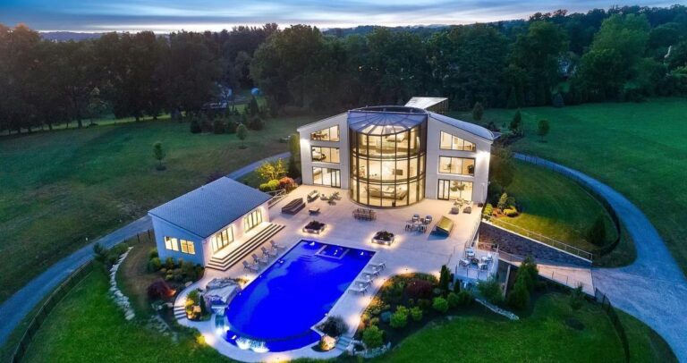 Stunning One-of-a-kind Estate is Situated on A Private 21-acre Lot in ...