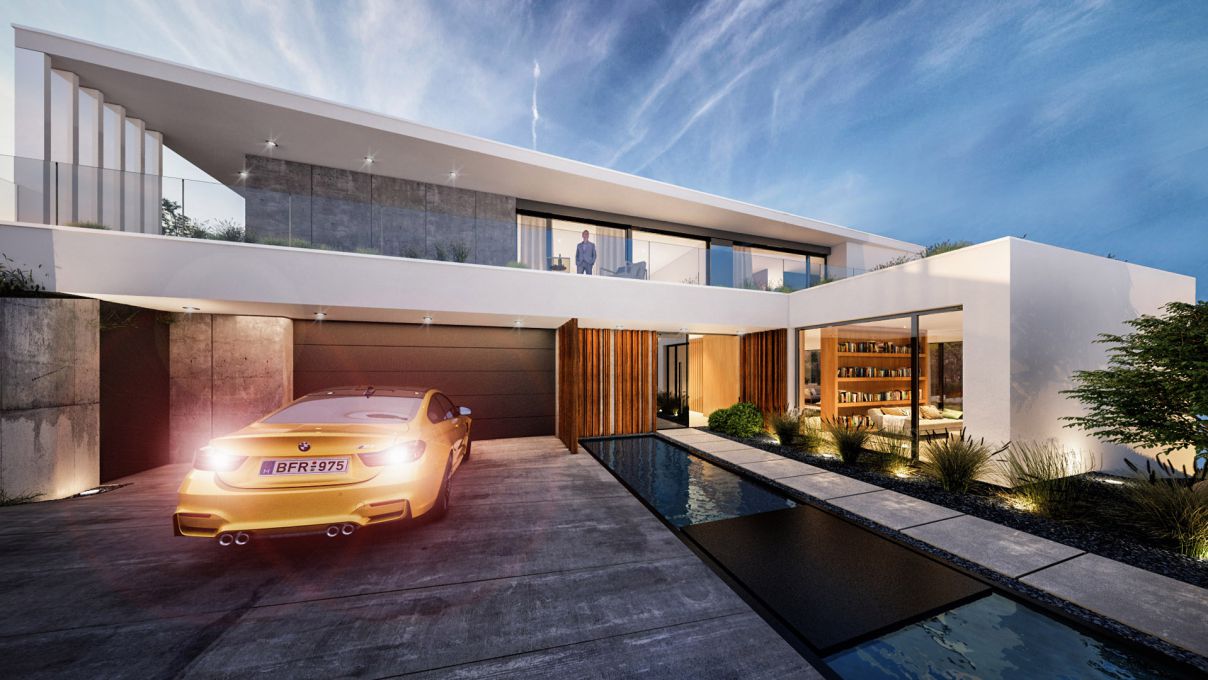 Modern House Concept in Budapest, Hungary by Toth Project