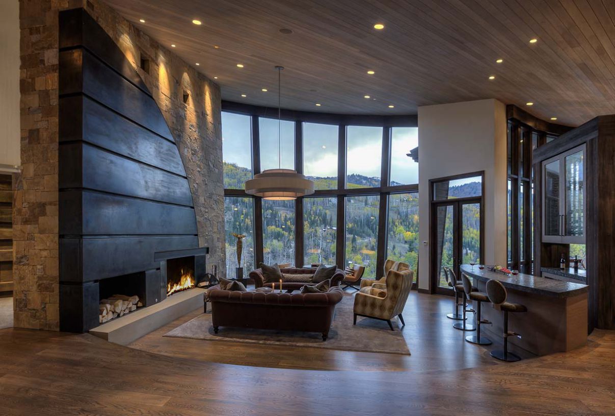 One of A Kind Utah Home on White Pine Canyon by Upwall Design Architects