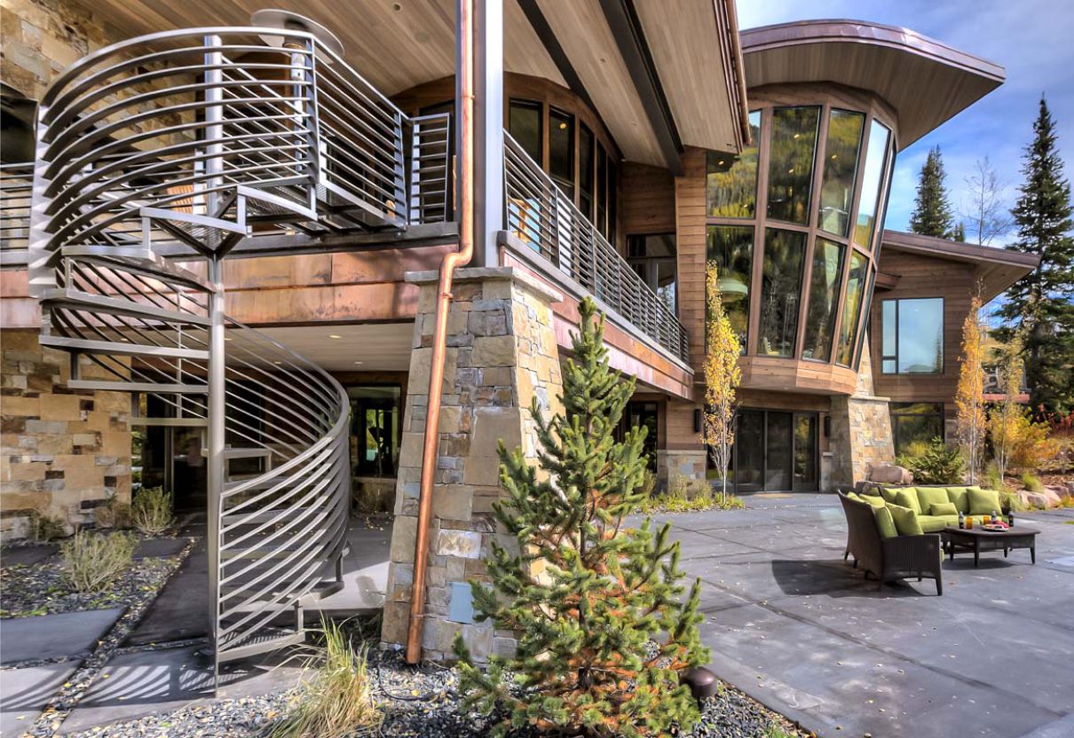 One of A Kind Utah Home on White Pine Canyon by Upwall Design ...