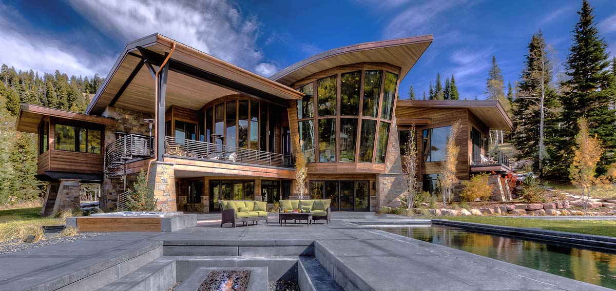 One of A Kind Utah Home on White Pine Canyon by Upwall Design ...