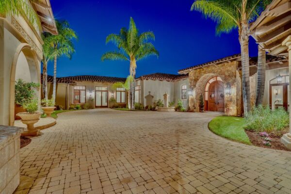 Masterfully Designed Mediterranean Inspired Estate with A Long Circular ...