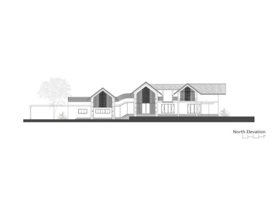 Contour House, spacious & comfort home by Archimatrix India Associates