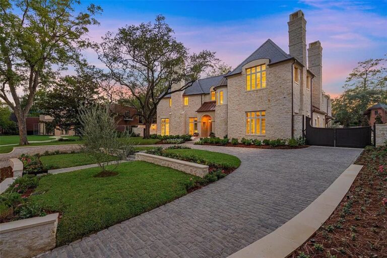 This Masterfully Designed European Style Estate in Houston Provides for ...