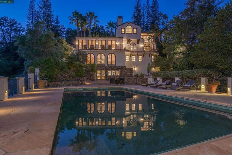 Spectacular Spanish Revival Estate with Stunning Inside and Outside ...