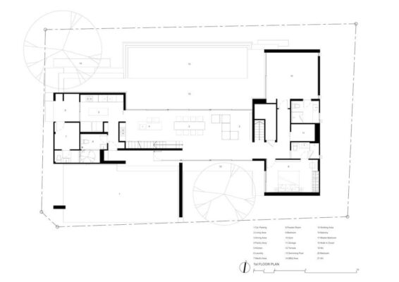 TJ House, an Impressive Plain-white Box by One and a Half Architects