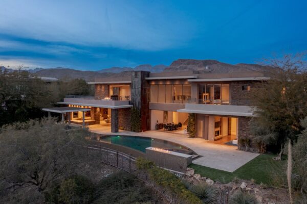 Beautifully Designed Desert Contemporary Masterpiece with Mountain ...