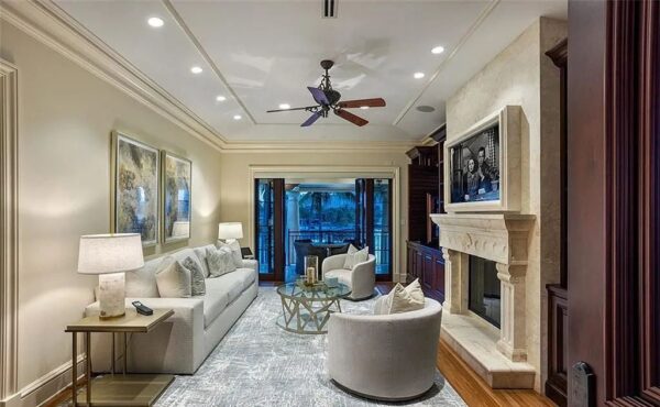 Palatial Palm Beac Inspired Mansion with 665 Feet of Wrap-Around Water ...