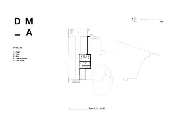 Mahuika House with spaces extend over the pool below by Daniel Marshall ...