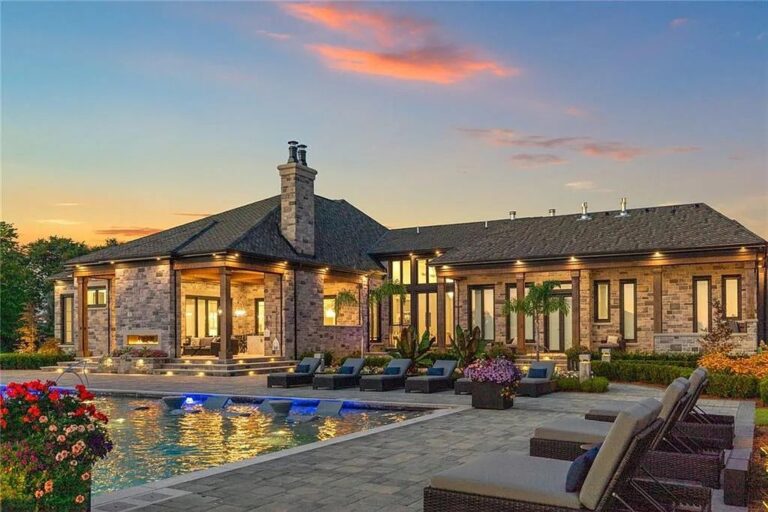 Spectacular Mansion Set on a 5.2-Acre Paradise Estate in Ontario ...