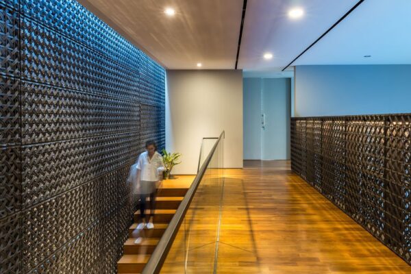 Weave House with Impressive Webbing Facade by Wahana Architects