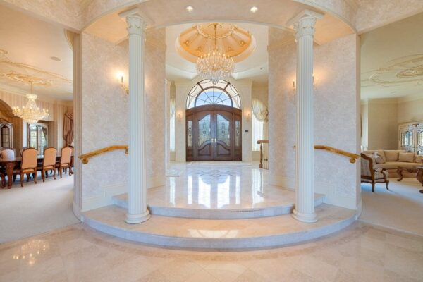 A Majestic All-Brick Hillside Ranch Mansion on 3 Lake Largo Lots ...