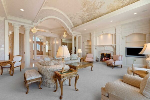 A Majestic All-Brick Hillside Ranch Mansion on 3 Lake Largo Lots ...