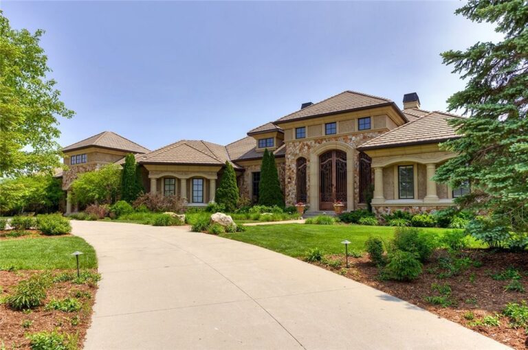 Luxurious Living Redefined: Timeless Elegance in Iowa's Stucco and ...