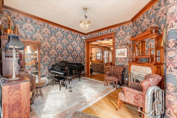 Victorian Splendor in Montana: Castle-Like Exterior Surrounds Ornate $2 ...