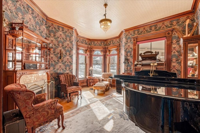 Victorian Splendor in Montana: Castle-Like Exterior Surrounds Ornate $2 ...