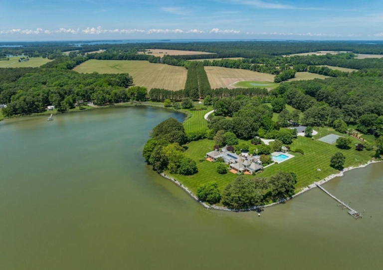 Exceptional 16-Acre Waterfront Estate on the Majestic Miles River in ...