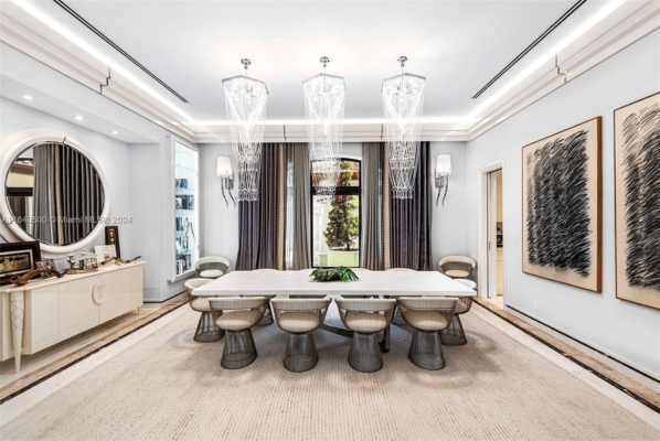 Modern Mediterranean Castle with 200 Feet Intracoastal Frontage in ...
