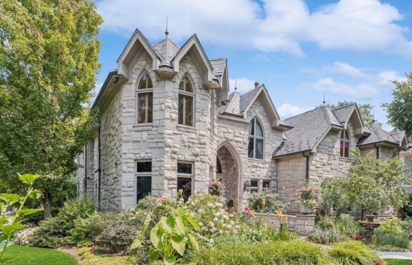 Exceptional Limestone Estate Offering Elegance and Grandeur in Illinois ...