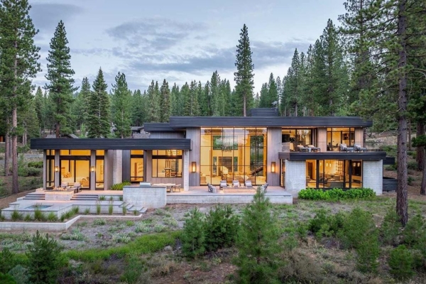 Mountain Modern Masterpiece: Martis Camp Estate with Golf Course Views ...