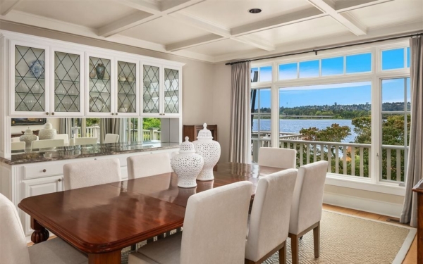 Classic Shingle-Clad Waterfront Retreat with Sweeping Lake Washington ...