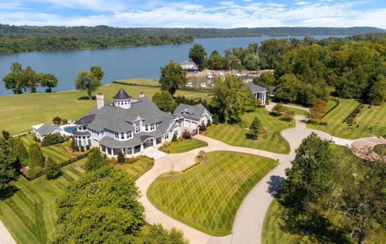 Magnificent Estate Overlooking the River and Twelve Mile Island, Asking ...