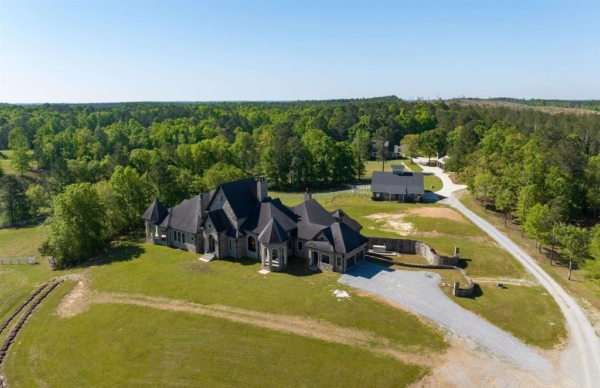 A Dream for Equestrian Enthusiasts: Alabama’s Country Castle with Stone ...
