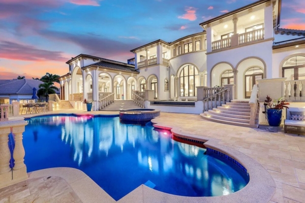 Luxurious Waterfront Estate on Marco Island with Roberts Bay Views ...