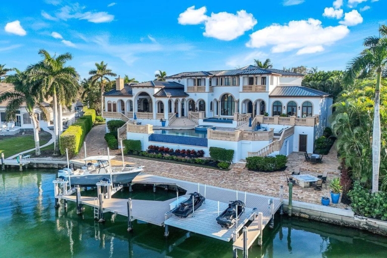 Luxurious Waterfront Estate on Marco Island with Roberts Bay Views ...