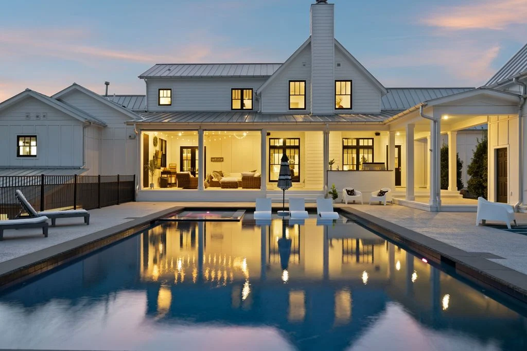 Extraordinary Modern Farmhouse at 2650 Finley Ridge Rd Spans 44.85 ...